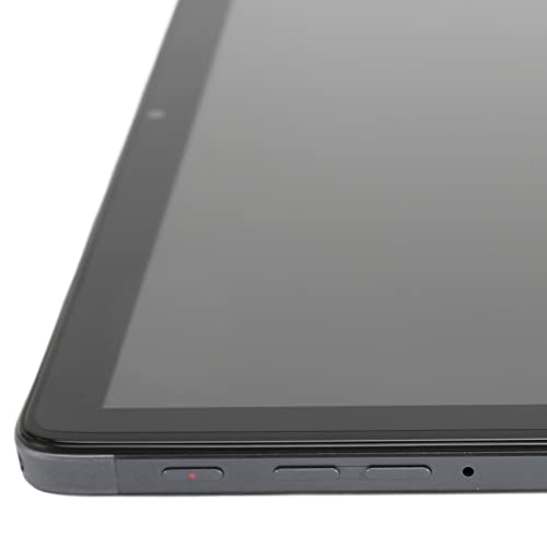 Naroote 10.1 Inch Tablet, GPS Sensor 8GB RAM 128GB ROM Dual Cameras Tablet 2.4G 5G WiFi Octa Core for Entertainment (Grey)