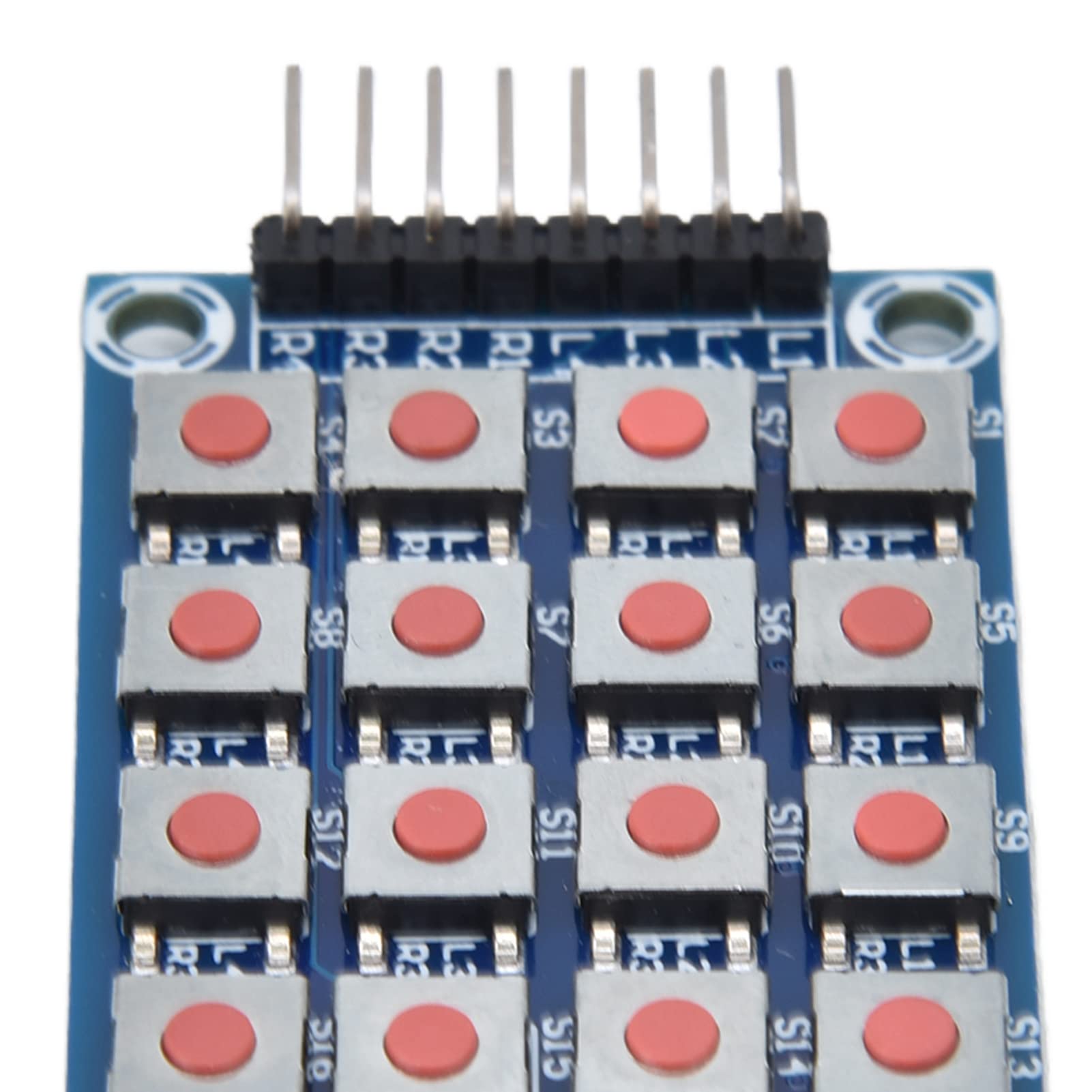 Okuyonic 16 Key Keyboard Switch, Compact Size 4x4 Array Keypad Module 8 Pin for Development Projects