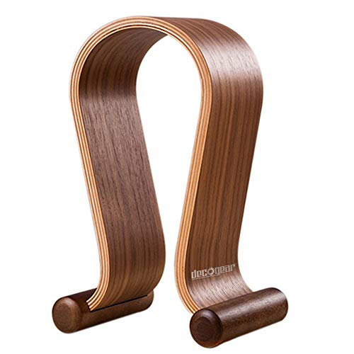 Sony WH1000XM4/S Premium Noise Cancelling Wireless Over-The-Ear Headphones Bundle with Deco Gear Wood Headphone Display Stand and Protective Travel Carry Case