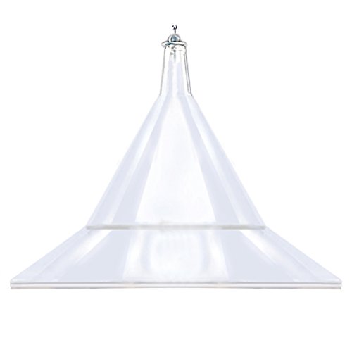 Premium Large 17” Squirrel Baffle - for Outside Bird Feeder Pole and Hanging Houses - Arundale USA (Crystal Clear)