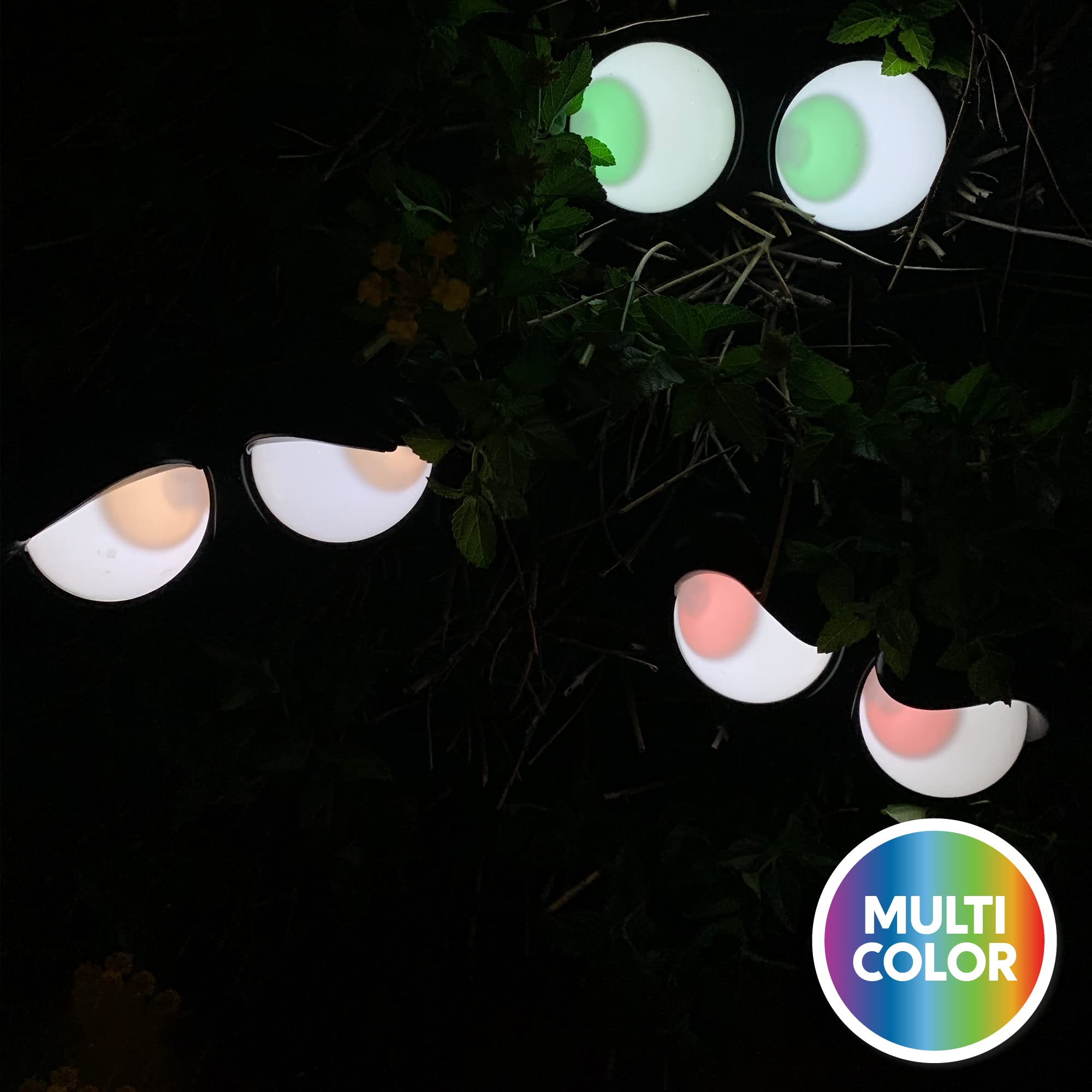 Joiedomi Halloween Flashing Peeping Eyes Lights (3 Pack); with Creepy Sound, Halloween Light Decorations, Outdoor Indoor Lawn Decor