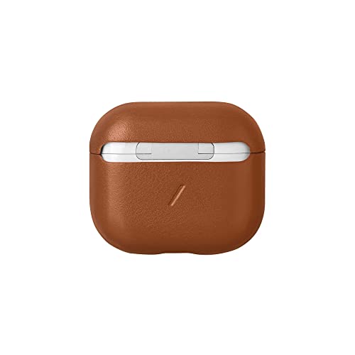 Native Union Leather Case for AirPods (3rd Gen) β Handcrafted Fully-Wrapped Genuine Italian Leather case β Compatible with Qi Wireless Chargers β for AirPods (Tan)