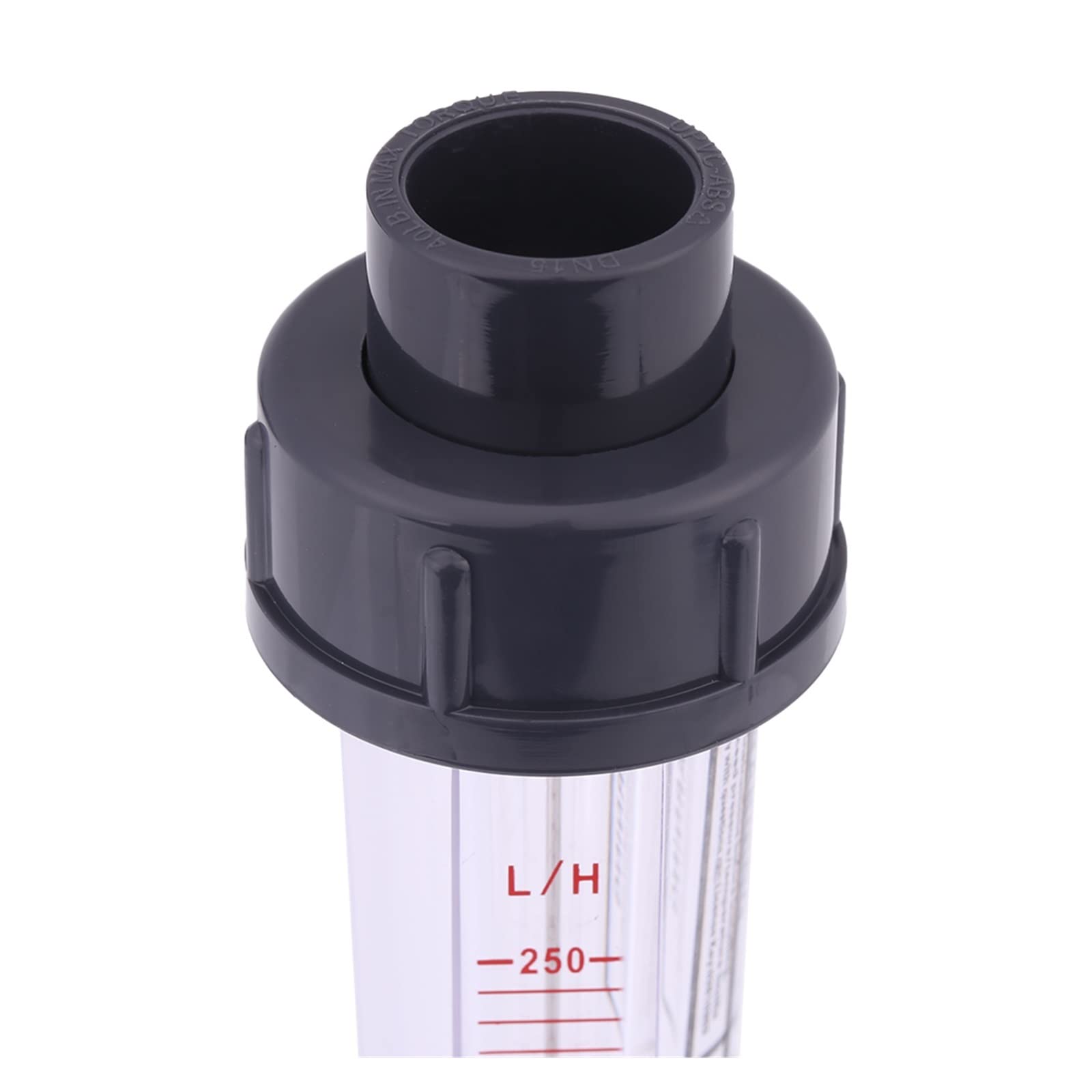 QYTEC Hose Timer LZS-15 25-250L/H Flow Meter Plastic Tube Type Water Rotameter Liquid Clear Flowmeter Measuring Tools for Chemical Light for DN15 Water Timer
