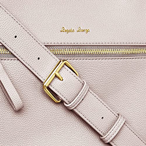 Legato Largo LG-U0051Z Women's 2-Way Tote Bag, A4, PC Storage/Multiple Storage, Light Gray