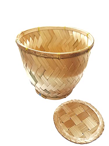 Sticky Rice Steamer Basket Size 8.5 inches With Bottom Plate (Only Basket)