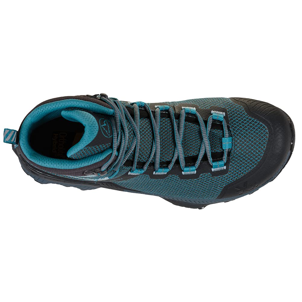 La Sportiva Women's TX Hike Mid GTX Hiking Boots, Topaz/Carbon, 7.5