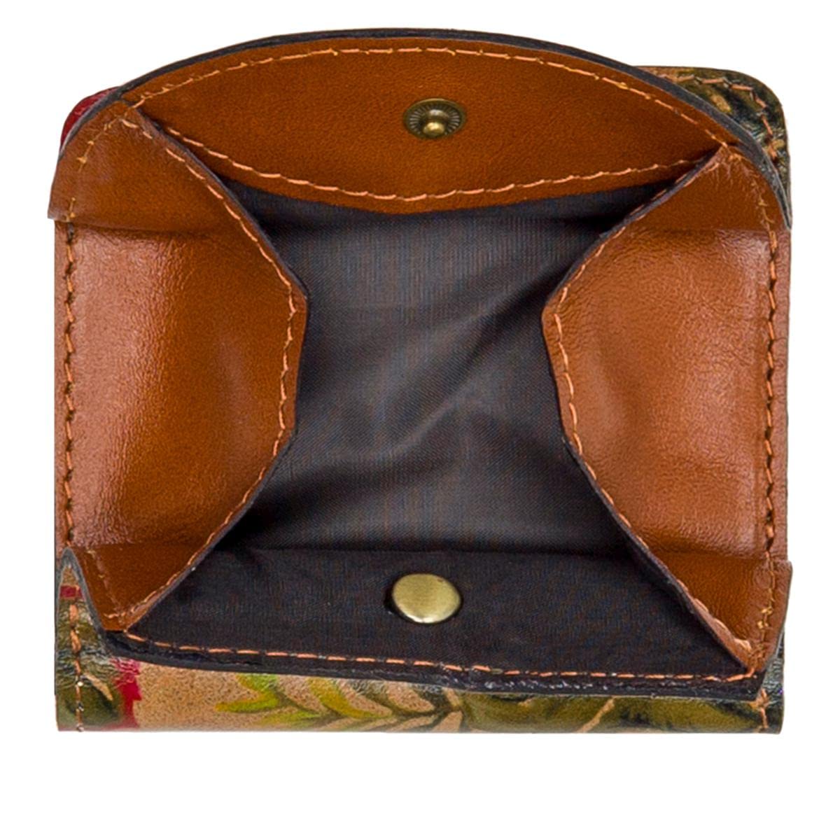 Patricia Nash Canelli Leather Coin Wallet - Goldenrod Yellow Distressed