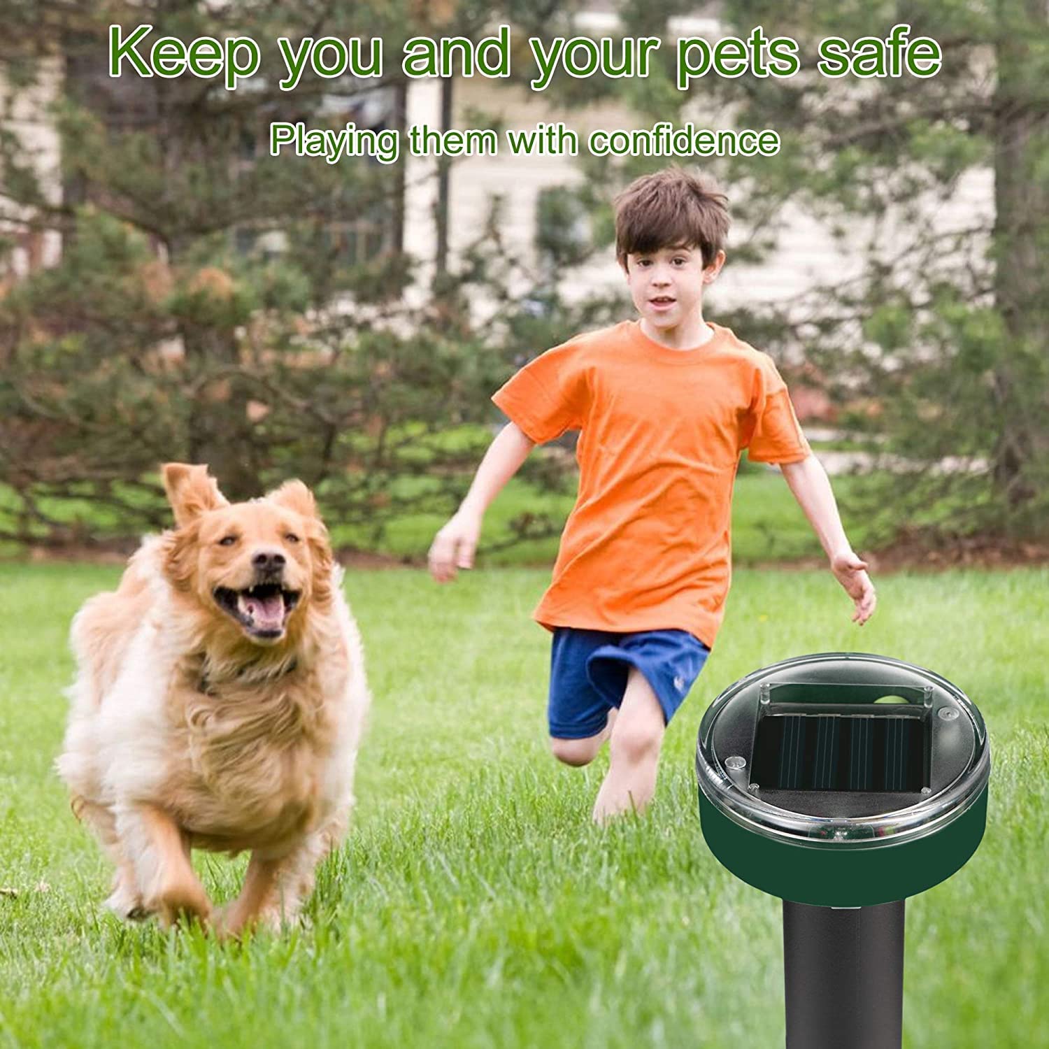 Solar Mole Repellent - 10 Pack Gopher Repellent Solar Powered Animal Powered for Garden Lawn Yard Waterproof Deterrent for Mole, Vole, Gopher