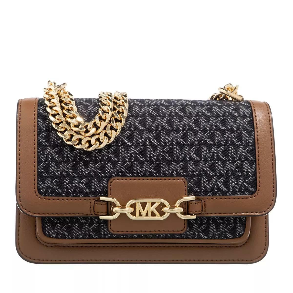 Michael Kors Heather Large Shoulder Dark Denim Multi One Size