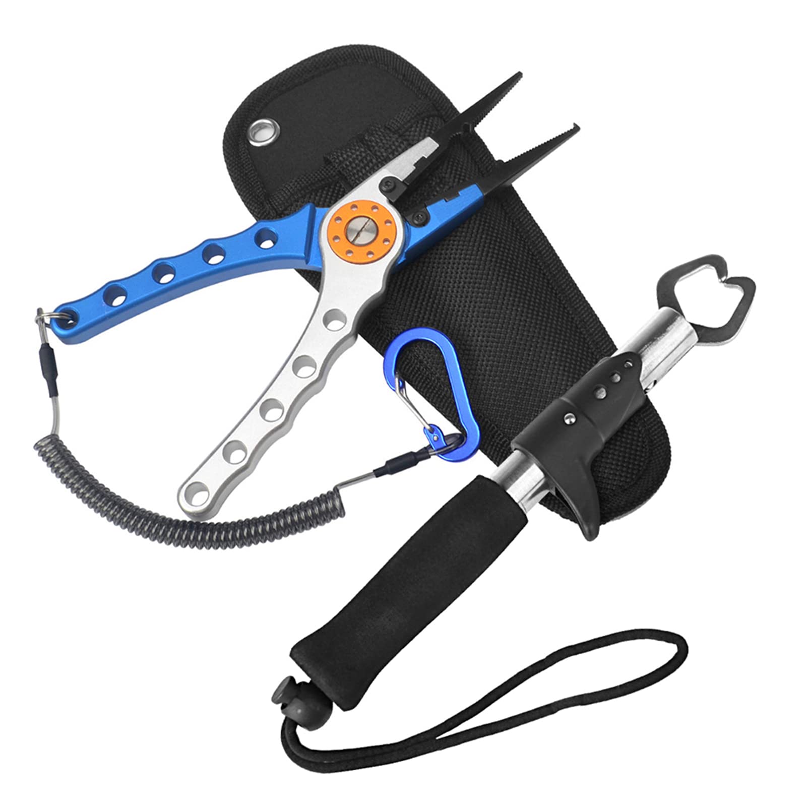 MengK Fishing Pliers Lip Gripper Kit Line Cutter Hook Remover Fishing Tool