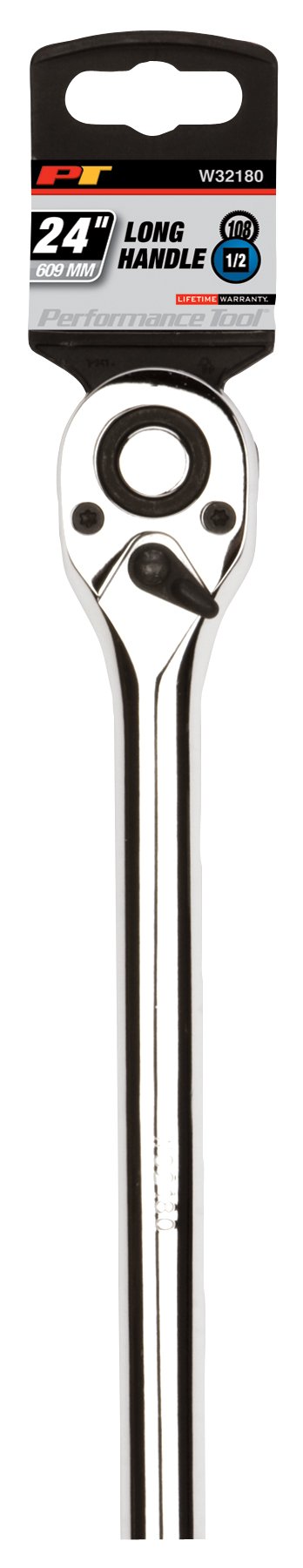 Performance Tool W32180 1/2-Inch Drive Long Handle Ratchet, 1-Pack