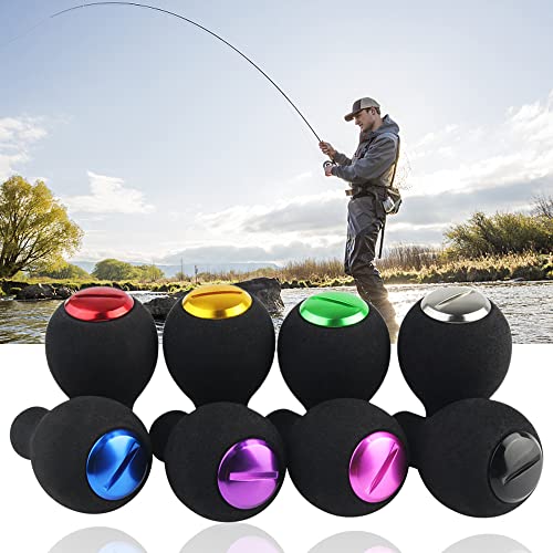 MengK Fishing Reel Handle Knob EVA Baitcasting Reel Handle Knob Trolling Reel Handle Accessory Ultralight Fishing Tackle Tools