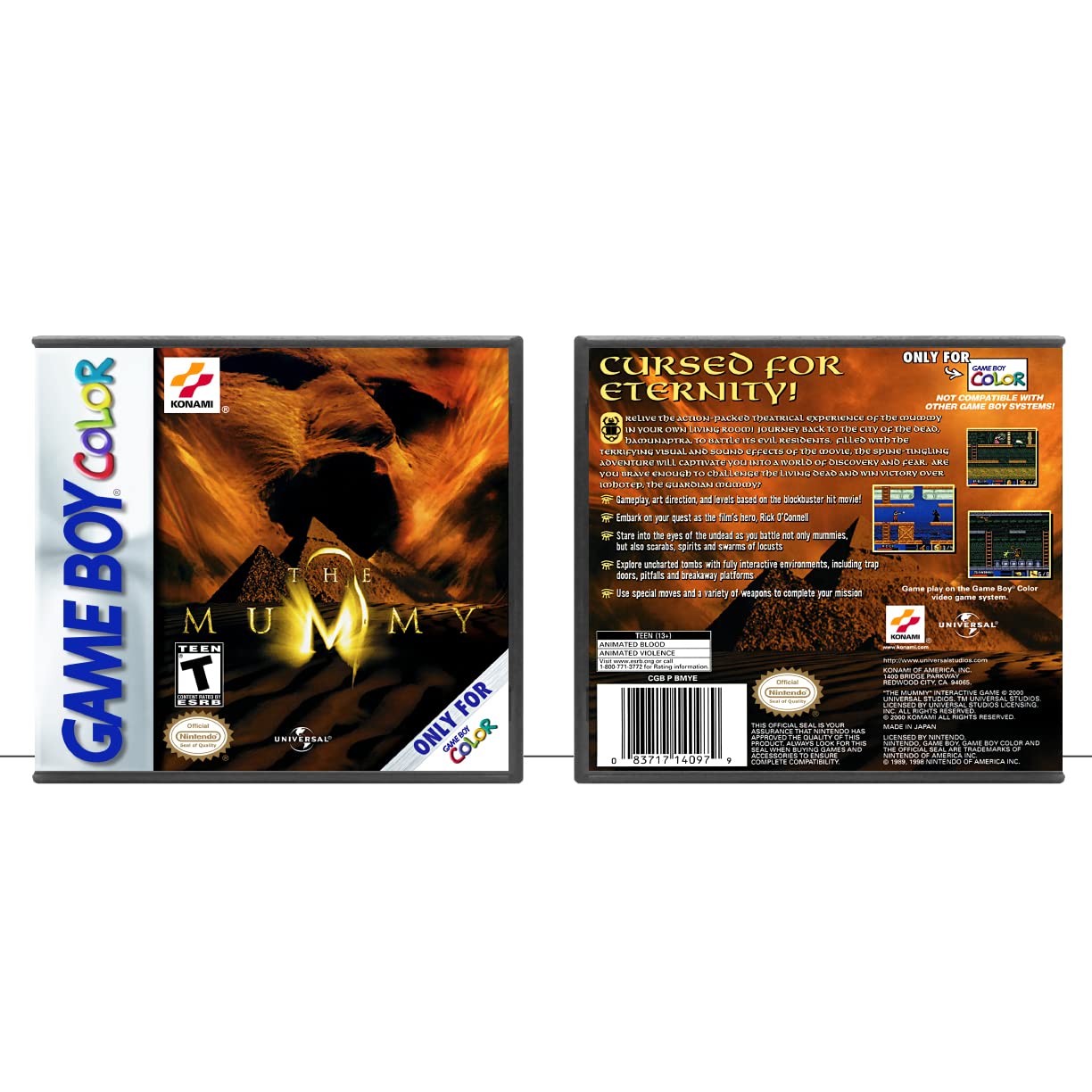 Mummy, The | (GBC) Game Boy Color - Game Case Only - No Game