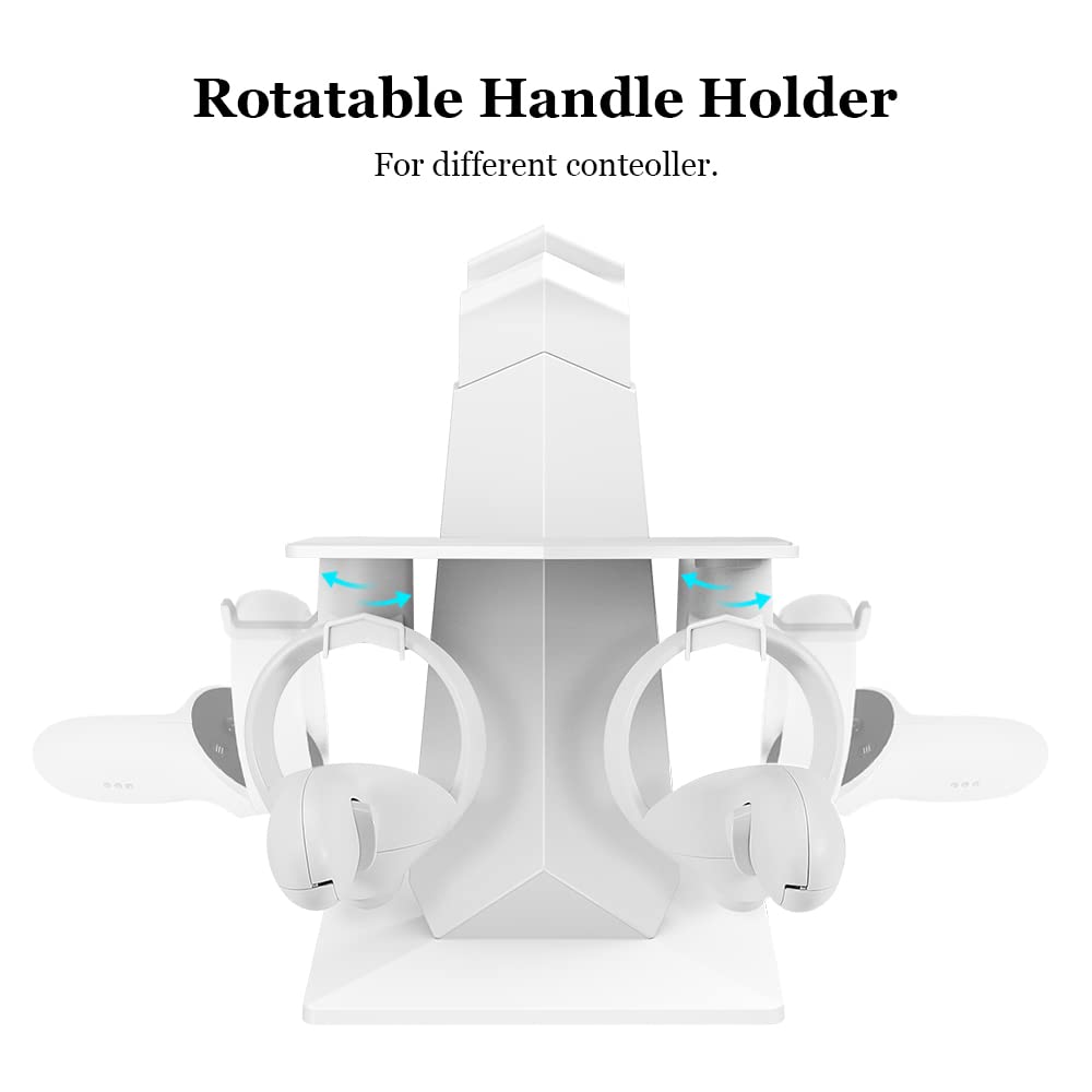 LEFXMOPHY VR Headset Stand for Oculus Quest 2 / Meta Quest 2 / Rift/Rift S/Quest/Valve Index/HP Reverb G2 VR Headset Holder Shelf