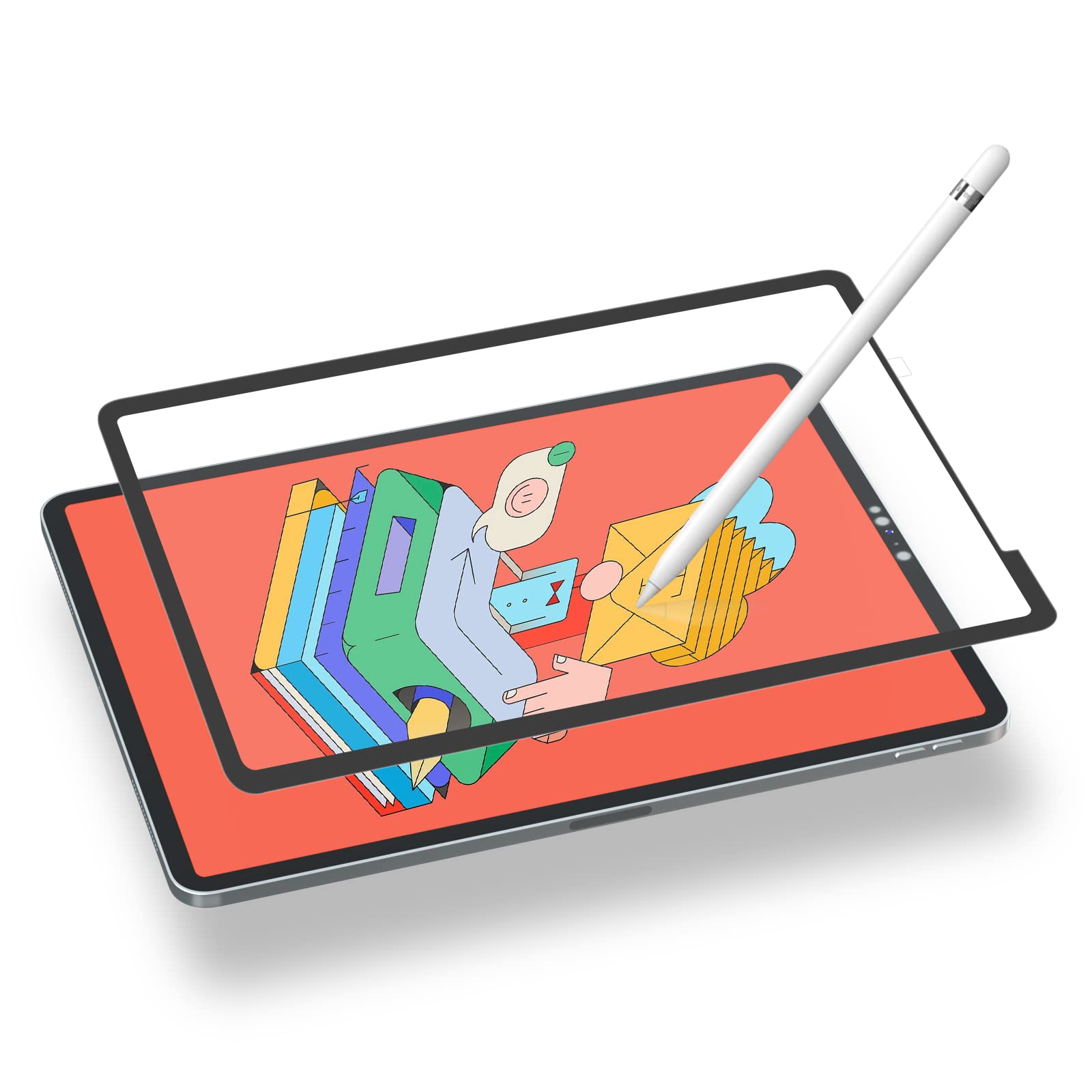 Paperfilm iPad air 5th generation screen protector，iPad pro 11 inch screen protect all Model，ipad air screen protector 5th/4th generation 10.9 inch （2022 / 2020），Write Like on Paper/Anti-Glare/Removable & Reusable/No Bubbles