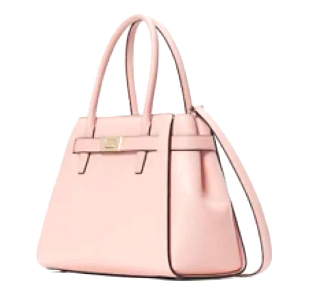 Kate Spade Lucia Medium Satchel Bag Handbag Crossbody Chalk Pink Leather