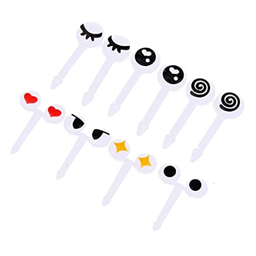 pulabo Cute Eye Mini Food Fruit Picks Kid Forks Bento Lunch Box Tool Tableware Excellent and Beautiful