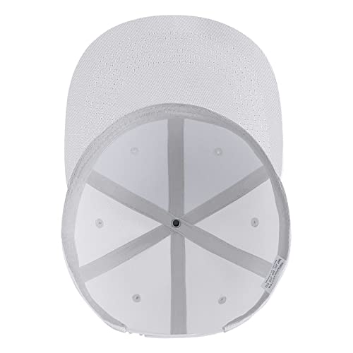 Parndeok Clarkson University Logo Hats for Men Flat Bill Fitted Caps Hiphop Rap Adjustable Baseball Trucker Dad Hat White
