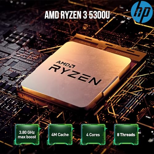 HP Newest 14" HD Touchscreen Laptop Computer, Thin Light College Students & Business Laptop PC, AMD Ryzen 3 5300U(4 Cores), 16GB RAM, 1TB SSD, Windows 11 Pro, Long Battery Life, Webcam, USB-C