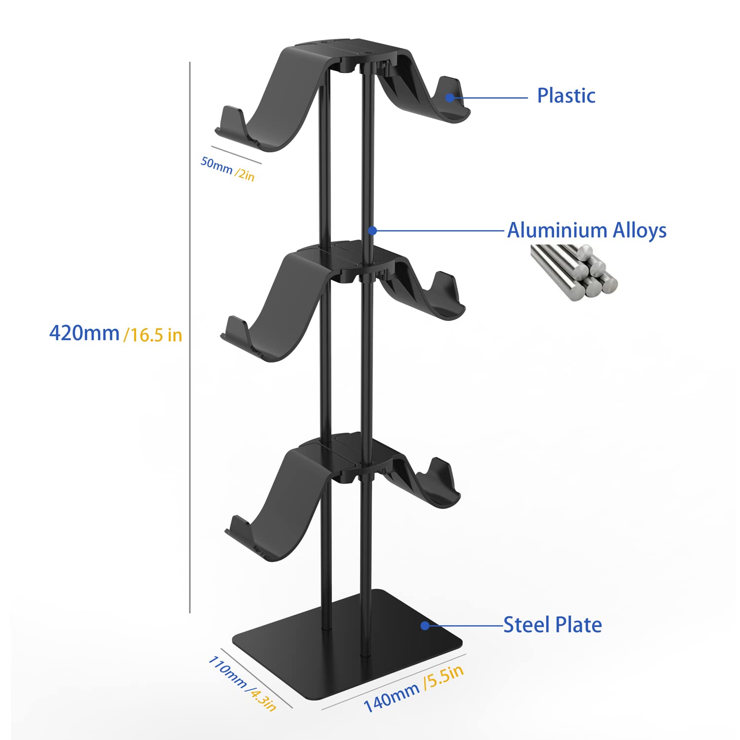Monzlteck Desktop Controller Holder for PS4/PS5/Xbox ONE/Switch Pro, Controller Organizer,Gaming Accessories