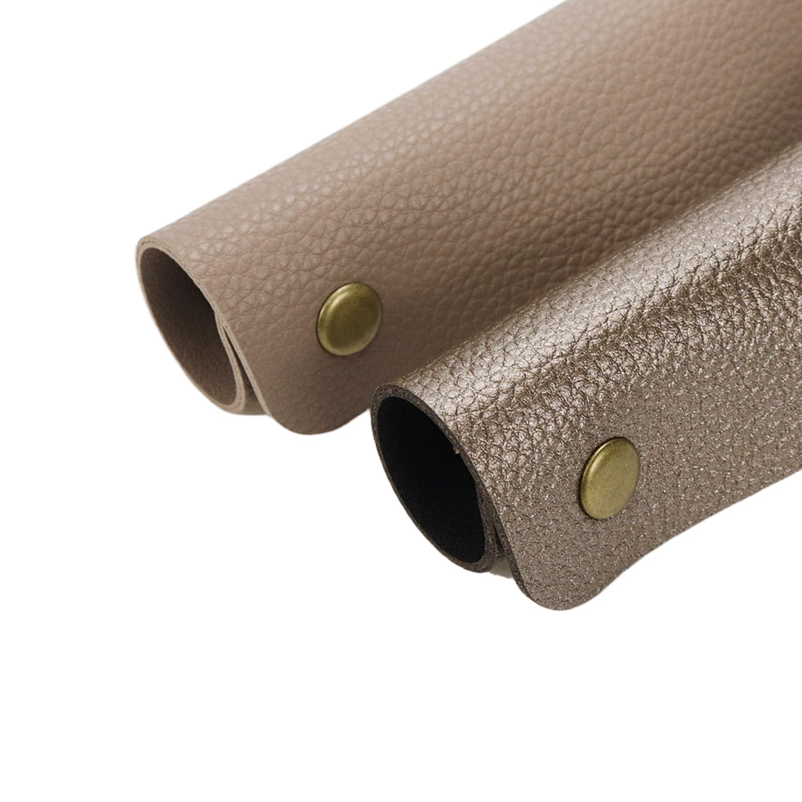 KUMGROT 4pcs PU Leather Handbag Handle Wrap Cover for Women's Messenger Bag Handbag Paper Bag Handle Protective Cover,Brown and Pinkish