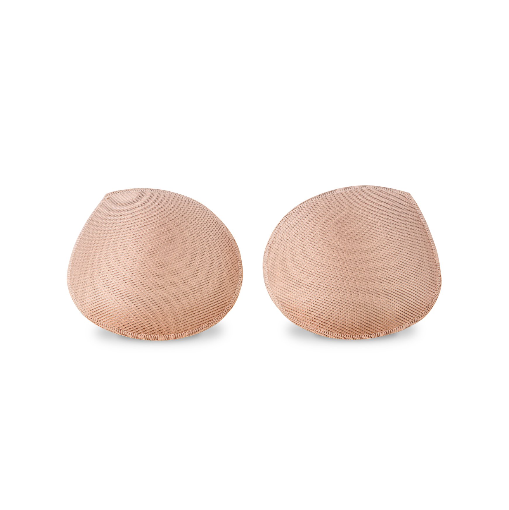 Handful Lights Out Thin Bra Pad Inserts for Sports Bras, Mastectomy Bras, and Swimsuit Tops, Beige, Medium