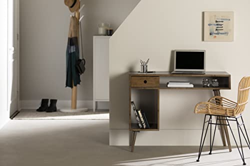 South Shore Kodali Computer Desk, Natural Walnut