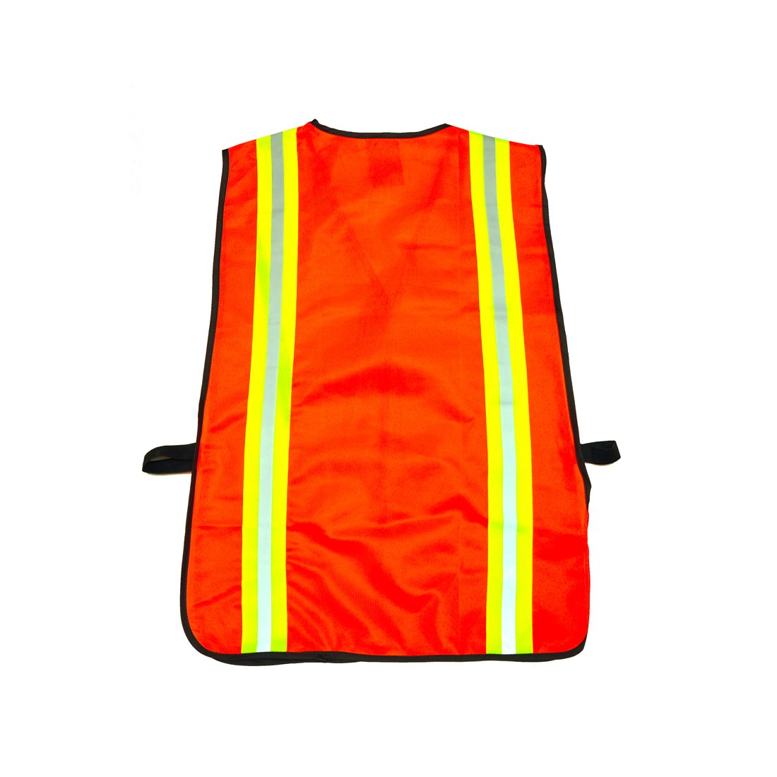 MSA 475358 V-Gard Cap Style Safety Hard Hat, White & G & F 41113 Industrial Safety Vest with Reflective Stripes, Neon Orange