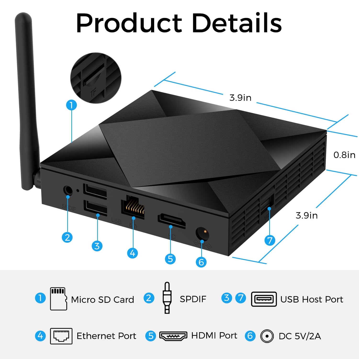 Sungale KWS808 4K Ultra HD Digital Signage Display Box β Remote Cloud Content Management, Affordable Service Plan with Free Trial for Office, Bar, Restaurant, Hotel, and Business