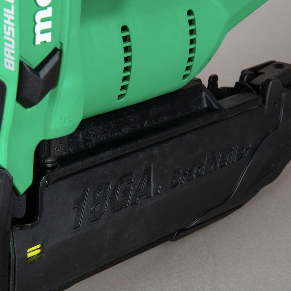 Metabo HPT 18V MultiVolt Cordless Brad Nailer | Tool Only, No Battery | Accepts 18 GA 5/8-Inch to 2-Inch Brad Nails | Brushless Motor | NT1850DFQ4