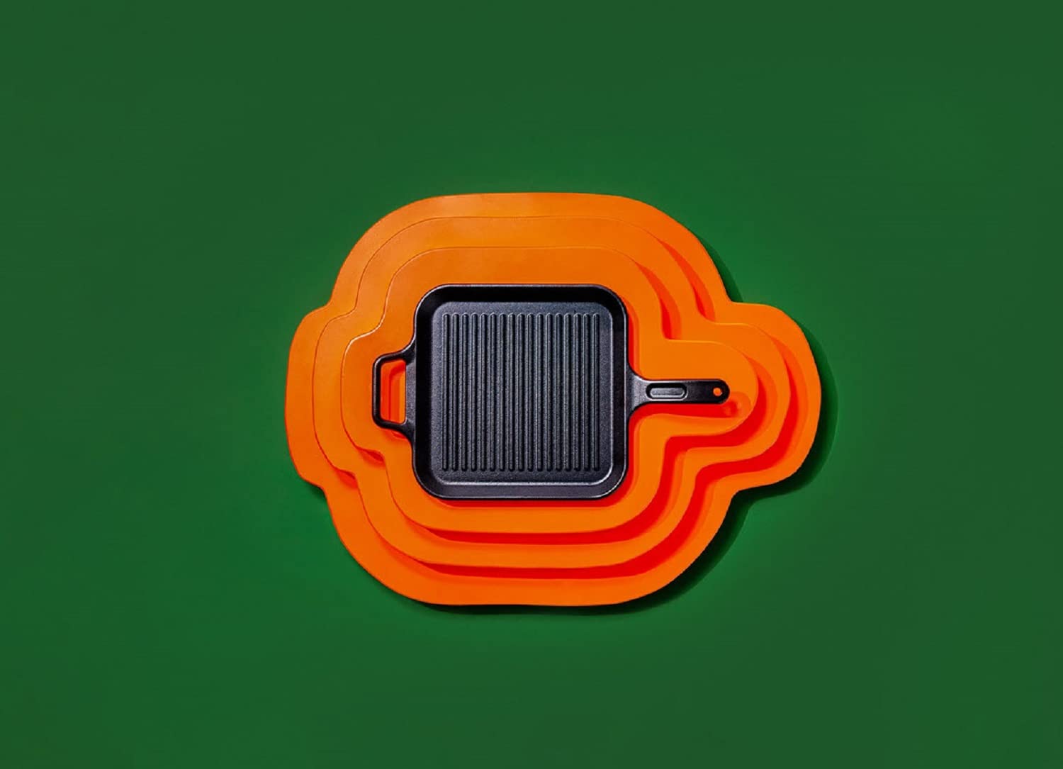 Lodge BOLD 12 Inch Seasoned Cast Iron Grill Pan; Design-Forward Cookware