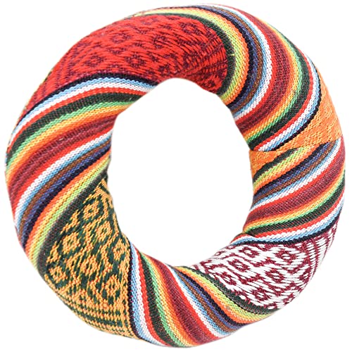 Karma Crafter Silk Brocade Cushion Pillow for Tibetan Singing Bowl Handmade in Nepal Round Cushion for Sound Bowls (6 Inches, Rainbow)