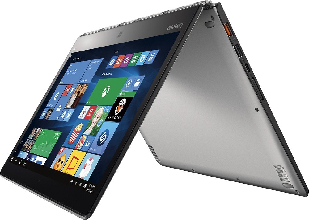 Lenovo Yoga 900 2-in-1 13.3-inch QHD+ IPS Multitouch Convertible Laptop (Core i7-6560U, 256GB SSD, 8GB RAM) -Platinum Silver