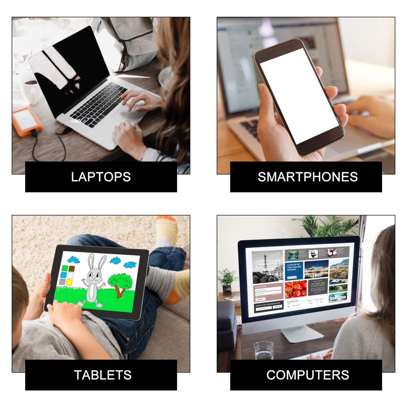 SOLUSTRE 6pcs Slide Web Slider Smartphones Laptop Desktop Sticker Pattern Compatible Cover Tablet Thin Protection Ox for Ultra-Thin Plastic Zodiac Favors Computer Phone Safety Gift Privacy