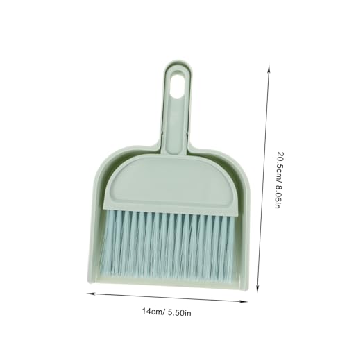 ORFOFE 2 Sets Household Supplies Desktop Sweep Broom Keyboard Brush Floor Broom Dustpan Mini Hand Broom Mini Cleaning Brush Keyboard Duster Mini Broom para Limpiar Mini Brush Blue