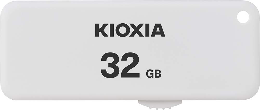 Kioxia U203 Slide TransMemory 32GB USB2.0 Flash Drive Portable Data Disk USB Stick White LU203W032GG4