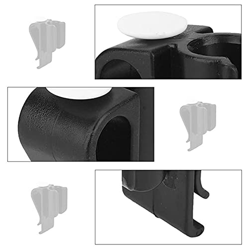 LIZZOT 10 Pack Golf Bag Clips on Putter Clamp Holder Organizer Durable Plastic Black Putting Clip Golf Accessories