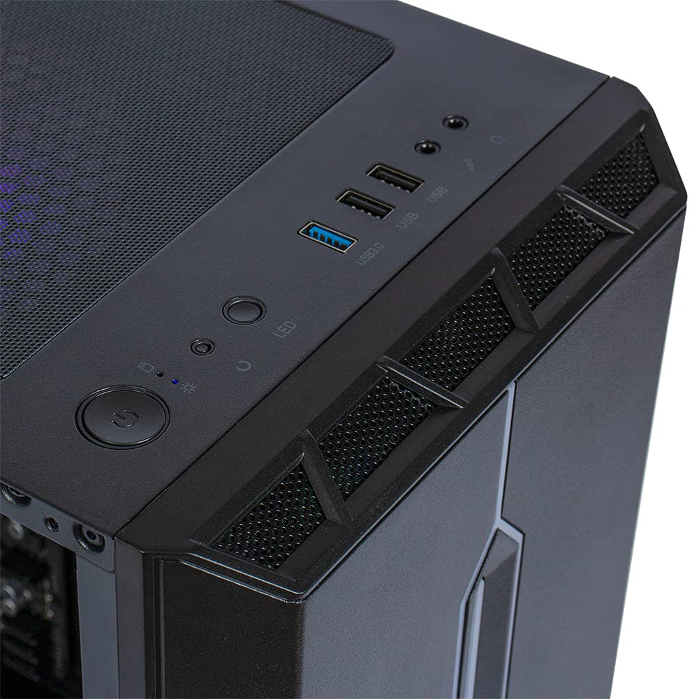 MXZ Gaming Desktop PC Computer I3 12100F, GTX1660S,16G DDR4, NVME M2 500GB SSD, 6 RBG Fans, Windows 11 Pro Ready to use (I3 12100F | GTX1660S Black)