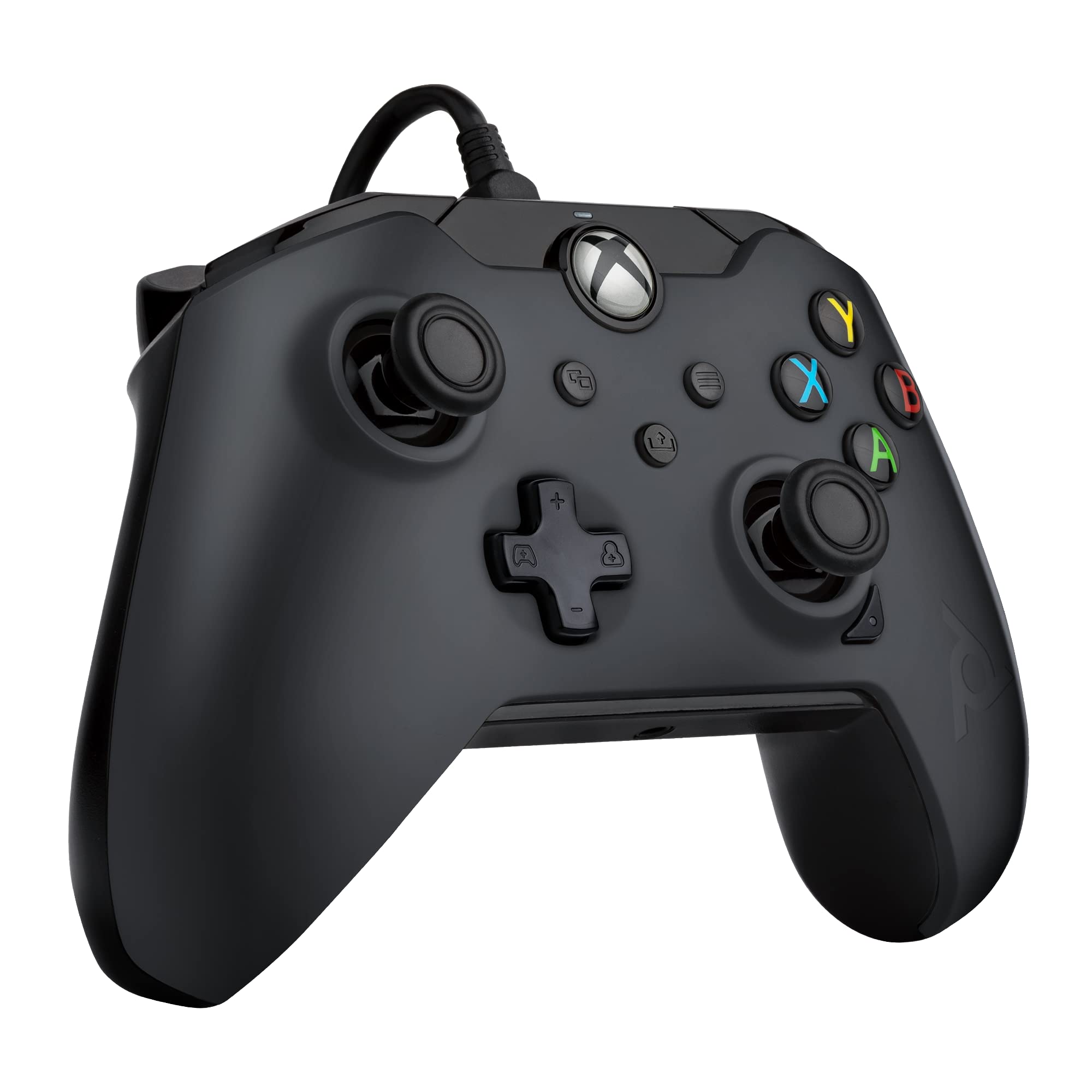 PDP Wired Game Controller - Xbox Series X|S, Xbox One, PC/Laptop Windows 10, Steam Gaming Controller - USB - Advanced Audio Controls - Dual Vibration Videogame Gamepad - Raven Black (Renewed)