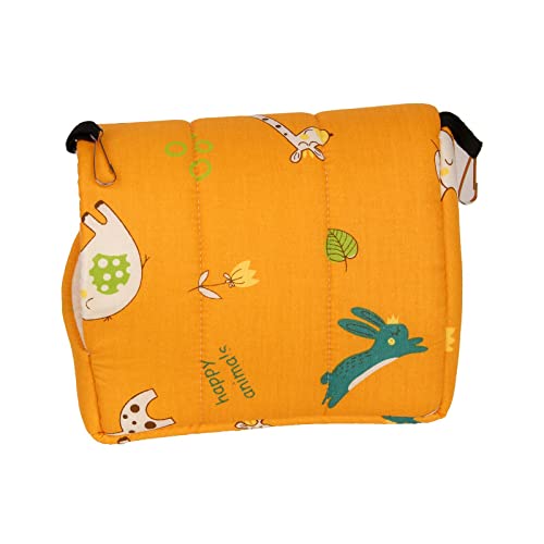 Soft Hamster Hammock Bed Playing Hamster DEN Sleeping Hanging Warm Bedding House Nest Toy for Small Pet Ferret Mouse Chinchilla Squirrel, Yellow