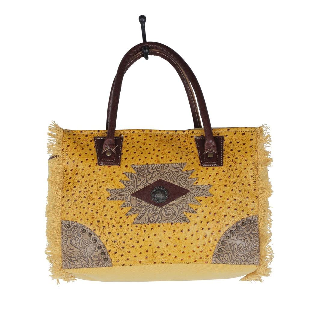 Myra Bag Supine Canvas & Hairon Bag S-4769