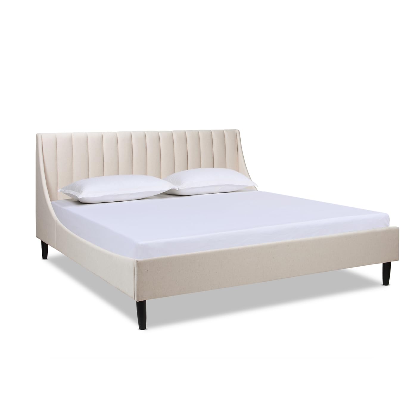 Jennifer Taylor Home Aspen Vertical Tufted Modern Headboard Platform Bed Set