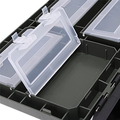 LMMDDP 380x230x390mm Fishing Tackle Box Large Capacity Bait Fishing Tackle Tool Accessories Storage Box