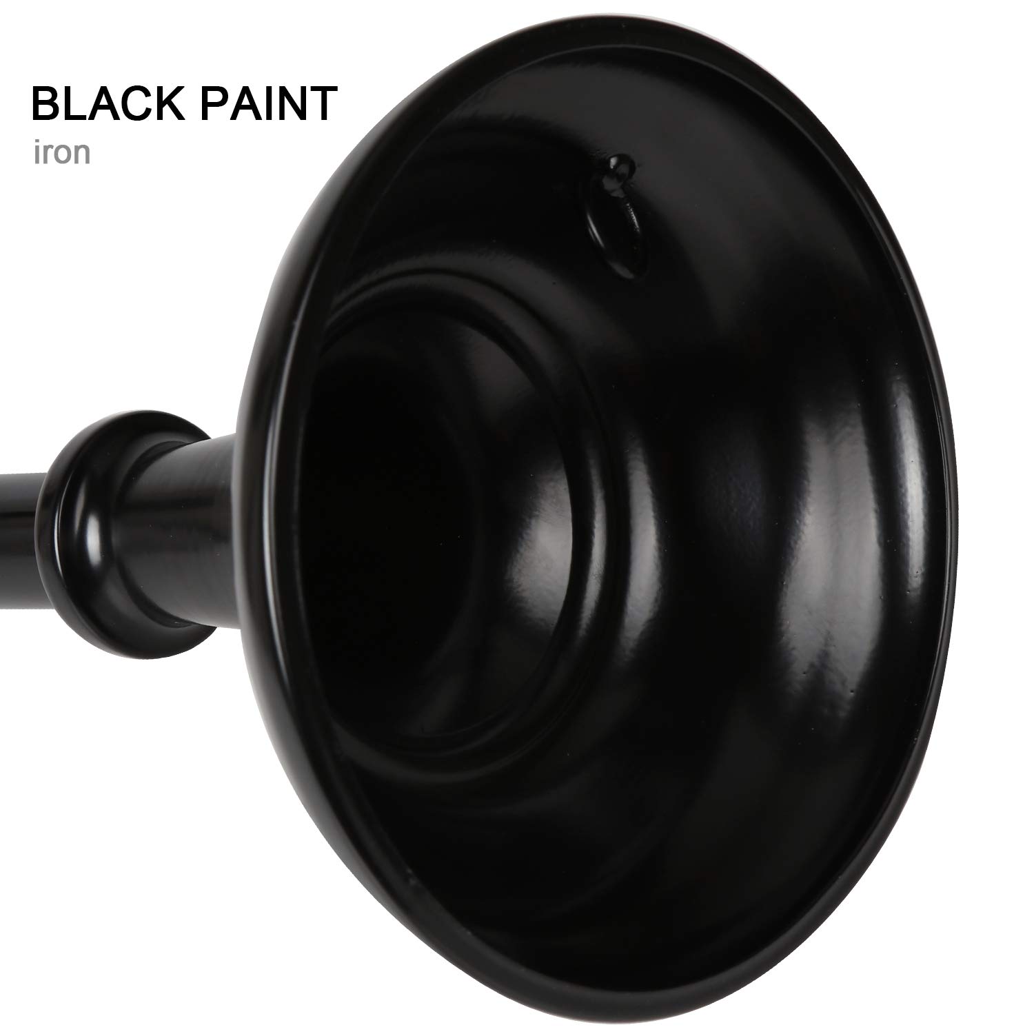 LIFESTIVAL 5 Pcs Black Cake Stands Set Metal Cupcake Holder Round Dessert Display Plate Serving Platter for Party Wedding Brithday Baby Shower Celebration Home Decoration