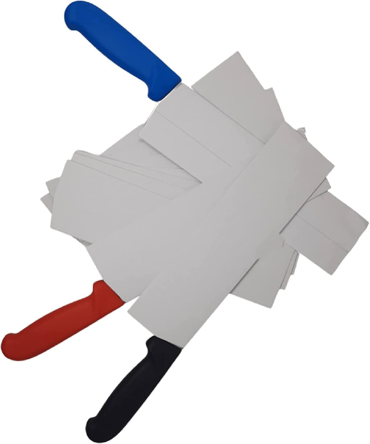 Knife Sleeves for 8" Chef Knives - 10 Pack - 8.5 in. X 2 9/16 in. - Safely Transport and Store Kitchen Knives - Cardboard Knife Sleeves for 8" Chef Knives