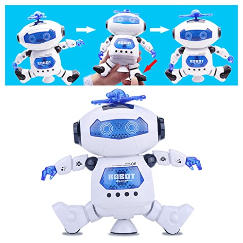 ONIMANROS 360° Rotatable Lighting Dancing Humanoid Robot Toy Kid Children Playful Gift