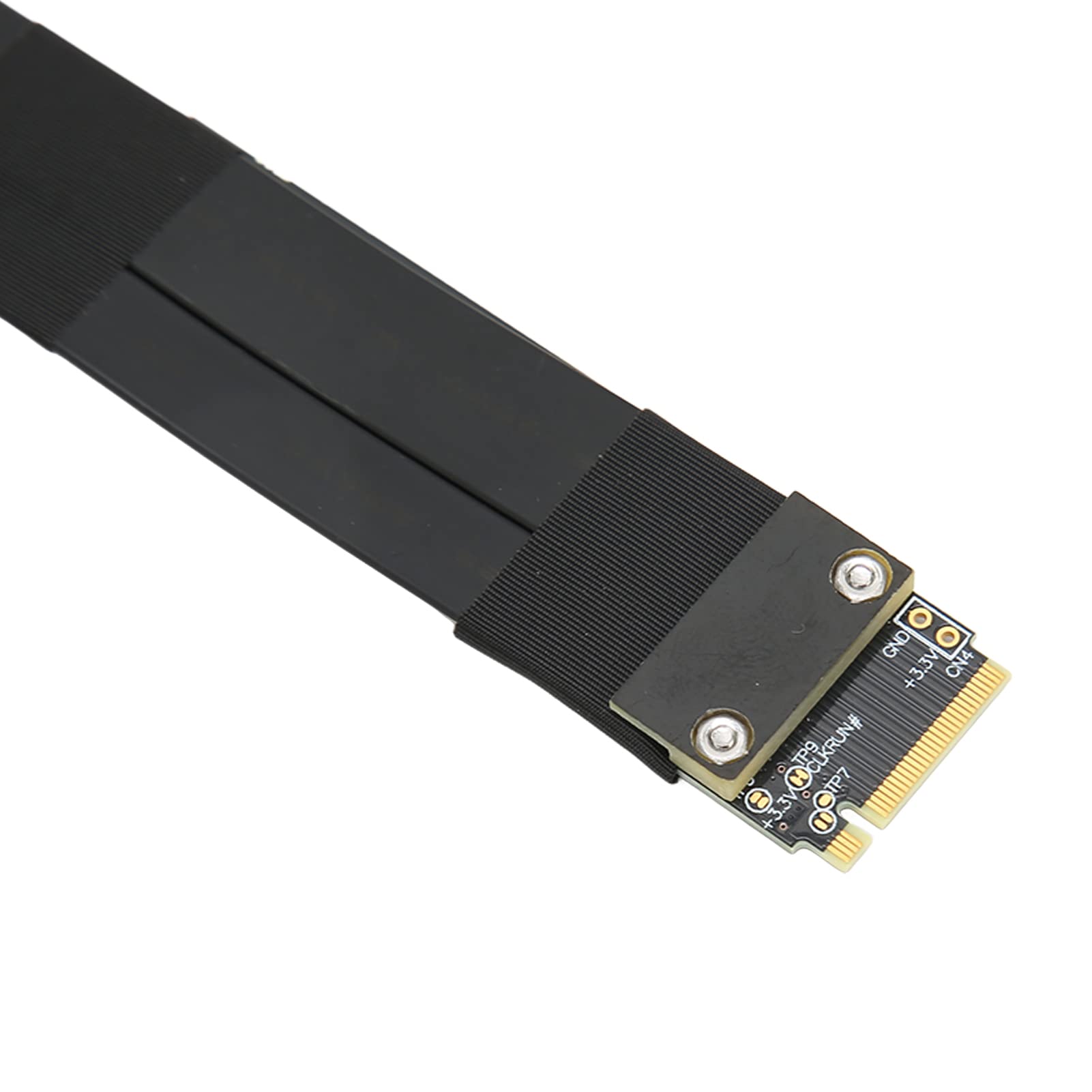 Rosvola M.2 NVMe SSD Extension Cable, SSD Extension Cable Small Compact Durable Portable PCB Material Easy Installation 32Gbps Transfer for Office (15cm)