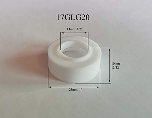 RIVERWELD TIG stubby Gas Lens 17GL332 10N24S 53N61S Kit Fit DB SR WP 17 18 26 TIG Welding Torch 16pcs