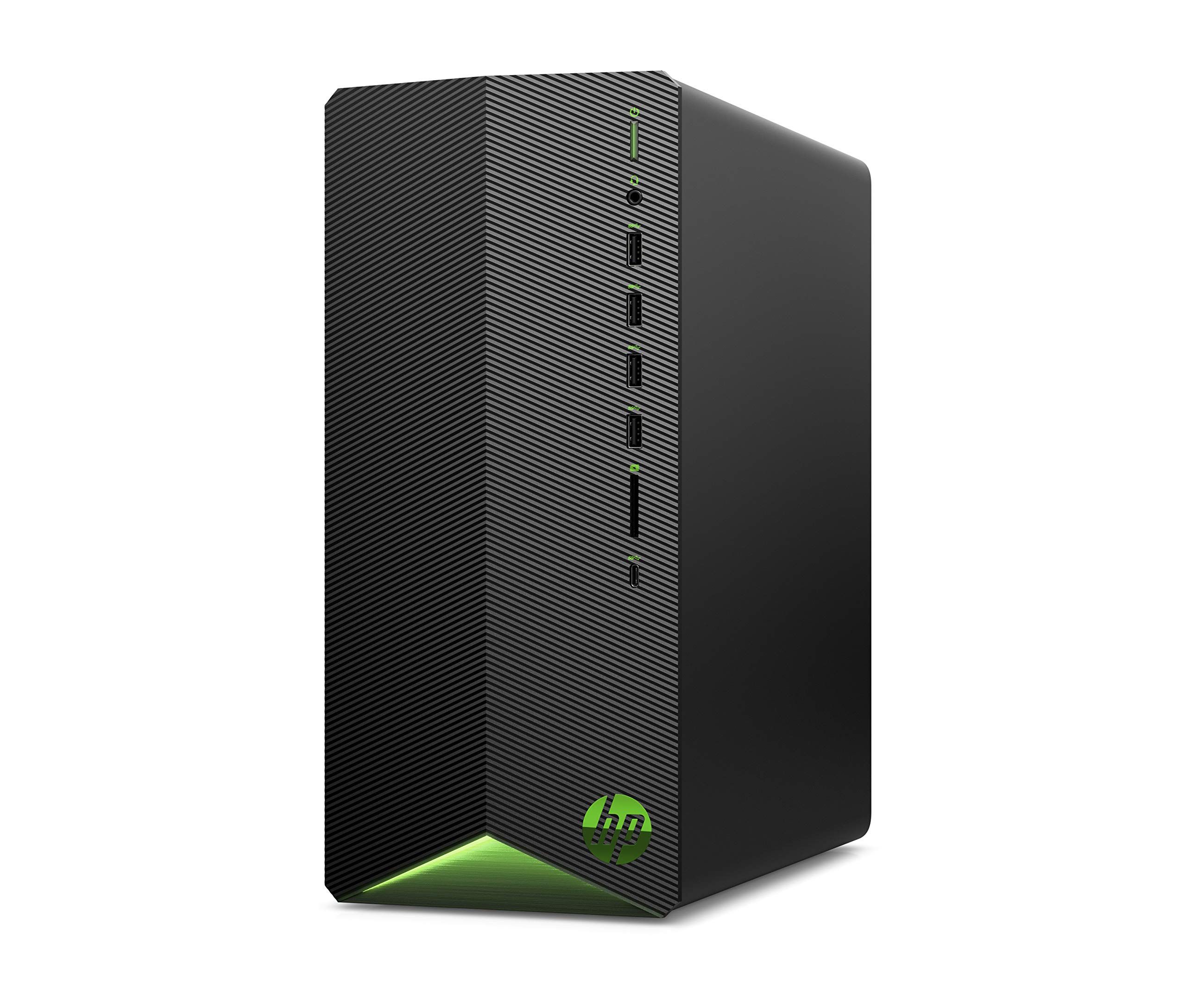 HP Pavilion Gaming Desktop, AMD Ryzen 5 5600G Processor, AMD Radeon RX 5500, 8 GB RAM, 512 GB SSD, Windows 11 Home (TG01-2130, Shadow Black)