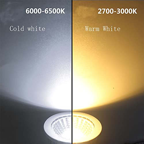 JUTHREE 9W LED gu5.3 Light Bulbs, Dimmable 90W Equivalent LED Halogen Replacement Bulbs, GU5.3 Bi-Pin Base, 900LM 60DegreeBeam Angle, AC 110V 6 Pack (3000K Warm White)